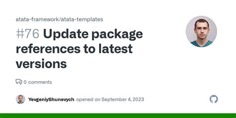 Update Package References To Latest Versions · Issue 76 · Atata