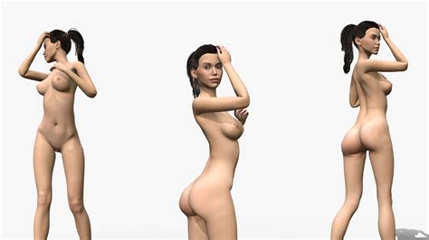 Mia Game Ready Naked Model TurboSquid