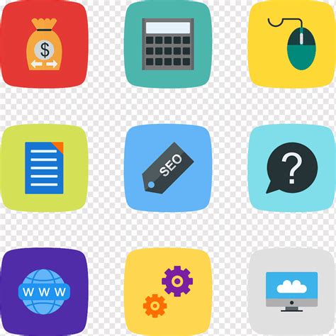 Set Of Seo Search Engine Optimization Icons Png Pngwing