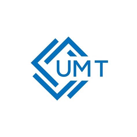 Umt Tecnología Letra Logo Diseño En Blanco Antecedentes Umt Creativo