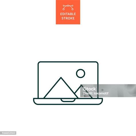 편집 가능한 획이 있는 이미지 갤러리 선 아이콘 아이콘은 웹 디자인 모바일 앱 Ui Ux 및 Gui 디자인에 적합합니다 가상현실에 대한 스톡 벡터 아트 및 기타 이미지