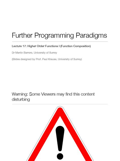 Lecture 17 Higher Order Functions Pdf