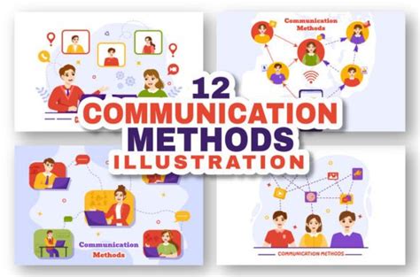 12 Communication Methods Illustration Graphic By Denayunecf · Creative