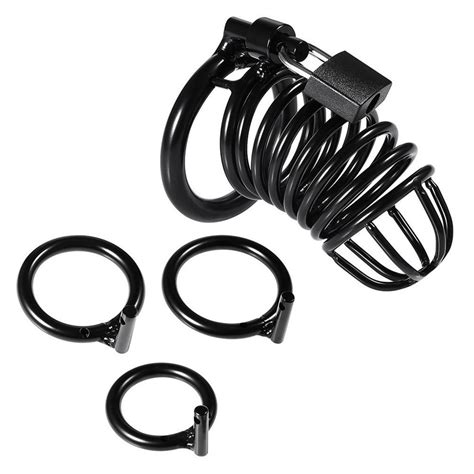 Locked Cock Cage Male Chastity Device Sex Toy For Men