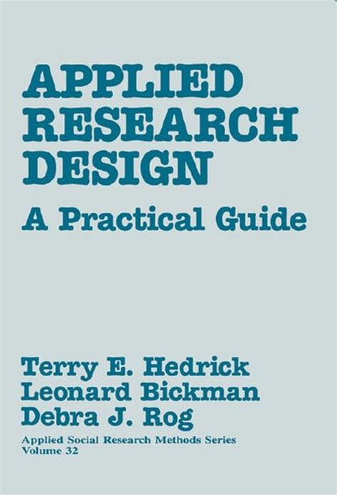 applied social research methods applied research design ebook