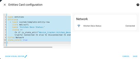 Dashboard Entities Conditional Logic To Show Text Based On Value