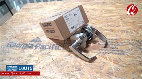 How It Works The Sargent 10u15 Passage Function Cylindrical Lever Lockset Youtube