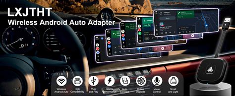 LXJTHT Wireless Android Auto Adapter Seamless Connectivity