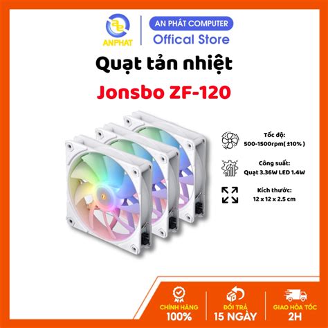 Quạt tản nhiệt cho case máy tính Jonsbo ZF 120 3in1 Ghép nối không dây Shopee Việt Nam