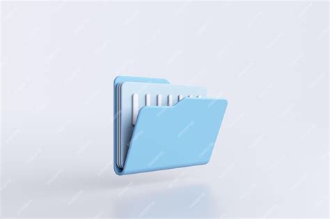 Premium Photo 3d Rendering Folder Icon