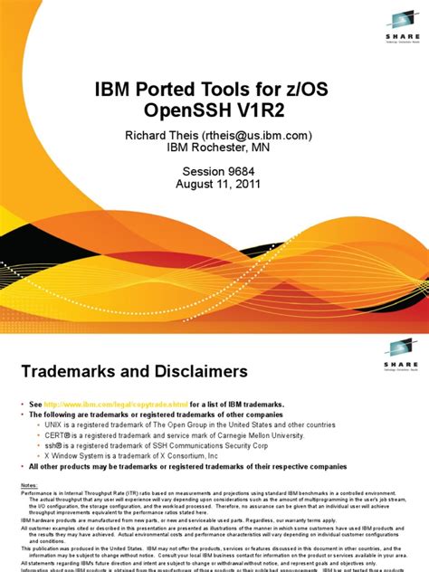 openssh presentation share 082011 pdf communications protocols