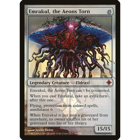 Emrakul The Aeons Torn Prerelease Foil Roe Rise Of The Eldrazi Magic