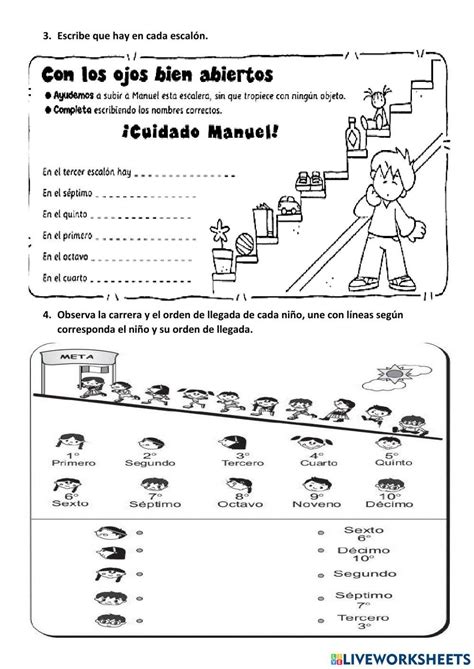 Números Ordinales Online Exercise For 3° Live Worksheets