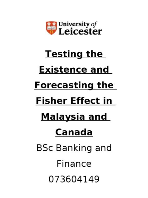 Assignment Fisher 1 Pdf Real Interest Rate Errors And Residuals