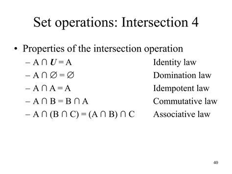 Set Theory And Its Operations Ppt
