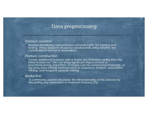 noorbehbahani data preprocessing for anomaly based network intrusion ppt