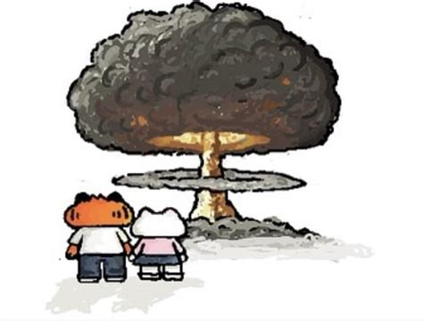 Garf And Kitty Watching Mass Destruction In 2024 Hello Kitty Art