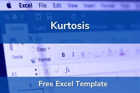 Kurtosis Excel Template 365 Financial Analyst