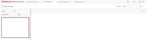 Introduction To Oracle Apex Sql Workshop The Object Browser Experts