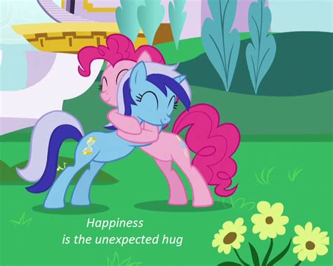 Happiness Is The Unexpected Hug Minuette And Pinkie Pie My Little
