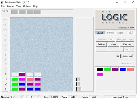 Mastermind Winlogic Logical Game Rmsoft