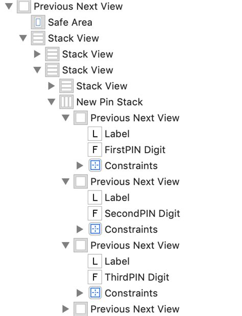 Ios Iqkeyboard Not Showing Nextprevious Options Inside Stackview Stack Overflow