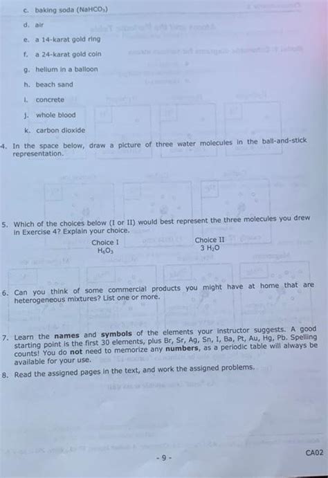 Solved Model 4 Flow Chart For Classifying Matter Matter
