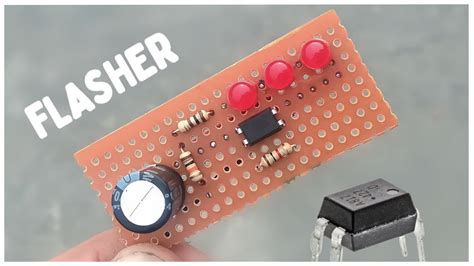 Amazing Led Flasher Using Optocoupler Youtube