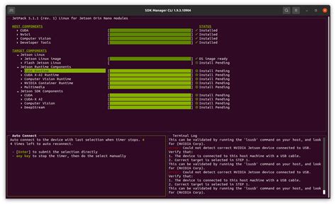 [sdk manager cli] could not detect correct nvidia jetson device connected to usb jetson