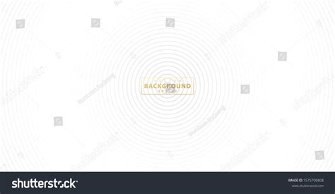 Concentric Circle Illustration Sound Wave Abstract Stock Vector