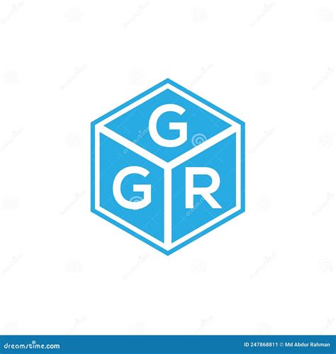 Ggr Letter Logo Design On Black Background Ggr Creative Initials Letter Logo Concept Ggr