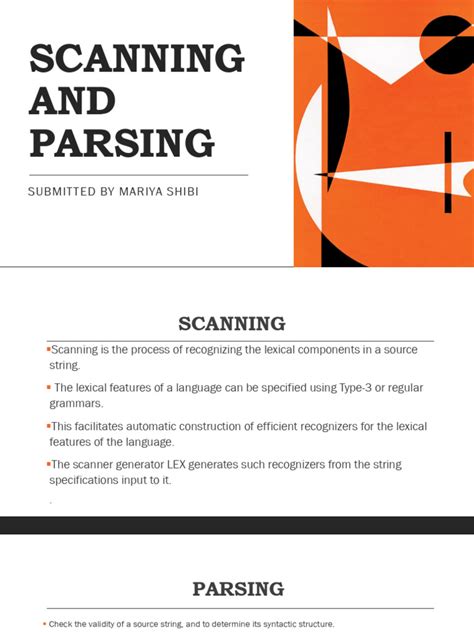 Scanning And Parsing 2 Pdf Parsing Computer Programming