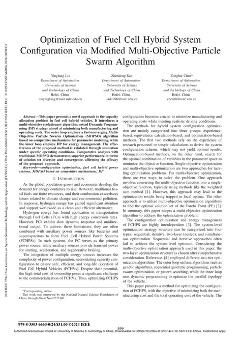 Pdf Optimization Of Fuel Cell Hybrid System Configuration Via