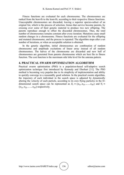 Pattern Synthesis Of Non Uniform Amplitude Equally Spaced Microstrip Array Antenna Using Ga Pso