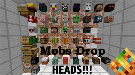 Mobs Drop Heads In Vanilla Minecraft Minecraft Project