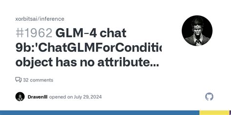 GLM Chat B ChatGLMForConditionalGeneration Object Has No Attribute Stream Chat Issue