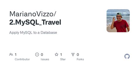 GitHub MarianoVizzo MySQL Travel Apply MySQL To A Database