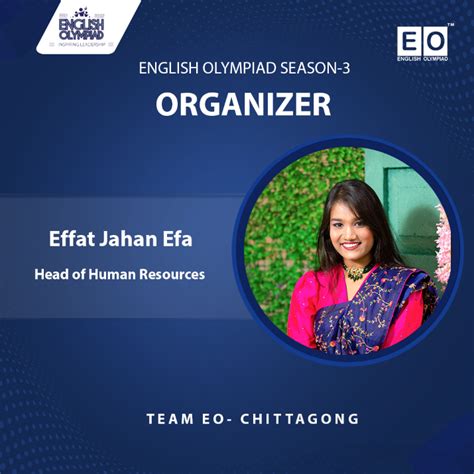 Meet Effat Jahan Efa Who Has Been English Olympiad