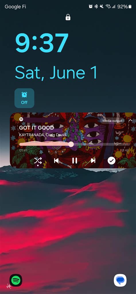 spotify lock screen widget issue r s24ultra