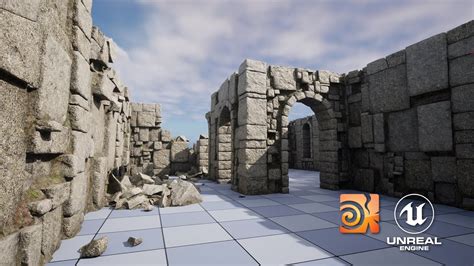 Houdini Digital Asset Medieval Crypt Procedural Walls Generator For Ue5 Youtube