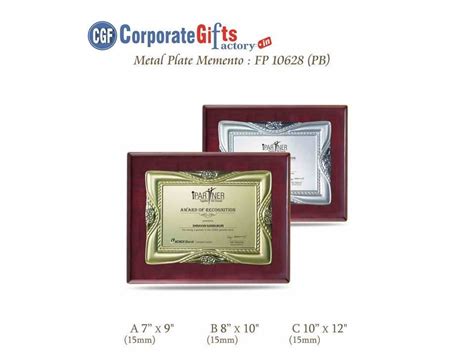 Wooden Metal Plate Memento At Rs 594 Piece In New Delhi Id 2850943209162
