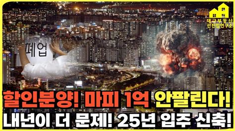 진짜 문제는 내년이다 할인분양에 마피 1억 넘겨도 안팔린다 집이 남아도는 대구에 내년에 신축 공급 폭탄 대구25년 입주 아파트 19곳 현재상황 24년 10월