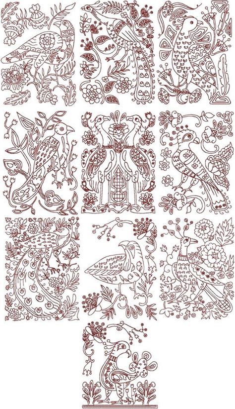 Folk Art Embroidery Patterns Custom Embroidery