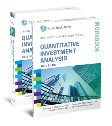 Quantitative Investment Analysis 3e Book And Workbook Set 9781119135104 Richard