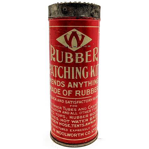 Woolworth Rubber Patching Kit Tin Parrys Vintage