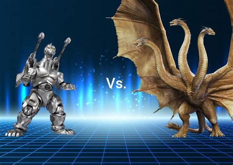 Spacegodzilla Vs Mecha King Ghidorah Monster Zero King Ghidorah Vs