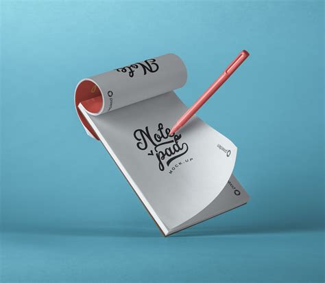 Psd Notepad Mockup Vol4 Pixeden Club