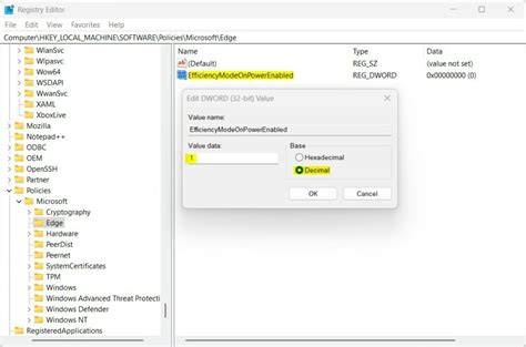 enable efficiency mode in microsoft edge with power connection geek