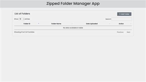 Zipped Folder Manager App Using Php And Mysql With Source Code