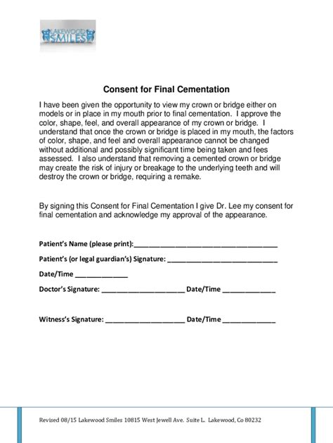 Crown Delivery Consent Form Fill Online Printable Fillable Blank